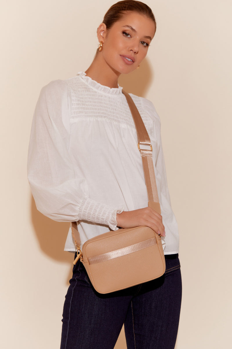 ADORNE ACCESSORIES Blakely Web Trim Camera Bag - Black – Smoke ...