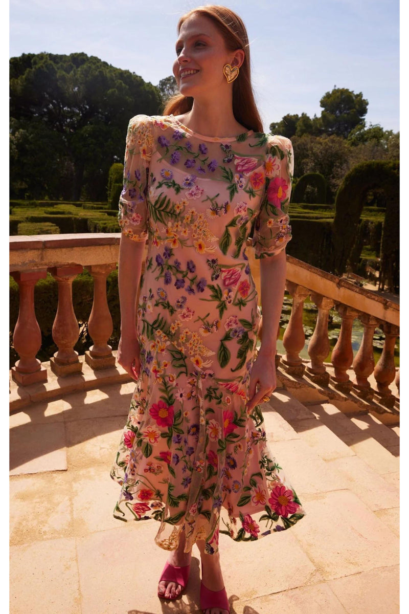 SACHA DRAKE STOCKIST Cardelina Dress Lavender Pink Floral – Smoke ...