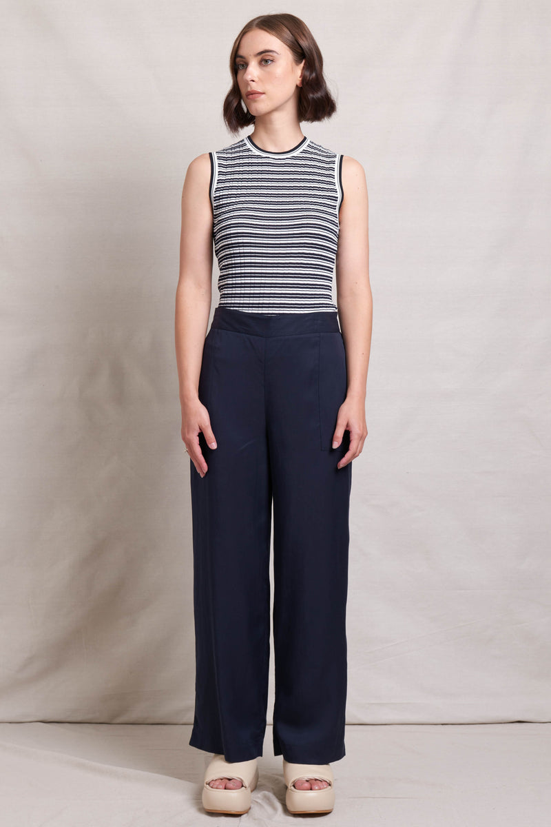 NERIS STOCKIST AUSTRALIA Good Yarn Tank - Ink Navy Stripe – Smoke ...